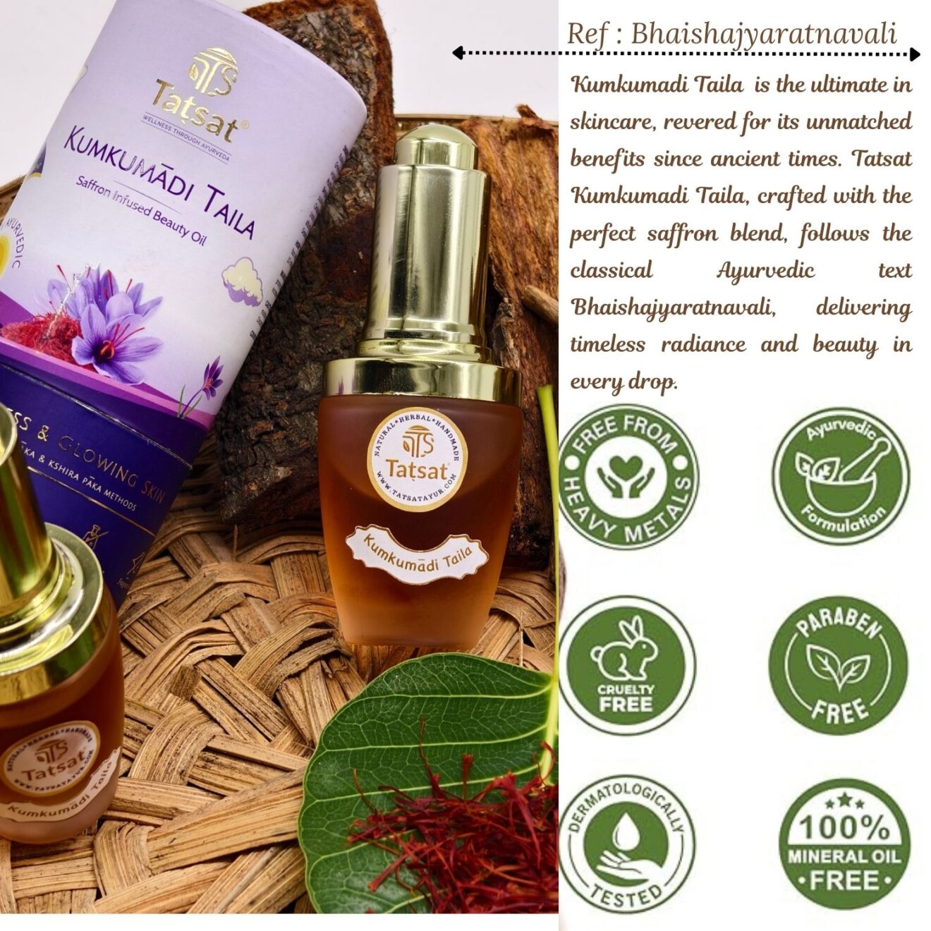 Buy Kumkumadi Taila |Available Online at Best Prices -Tatsatayur